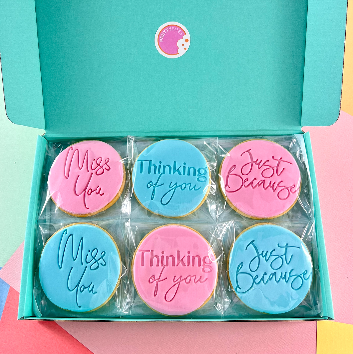 Just Because & Miss You Cookies – Pretty Bites
