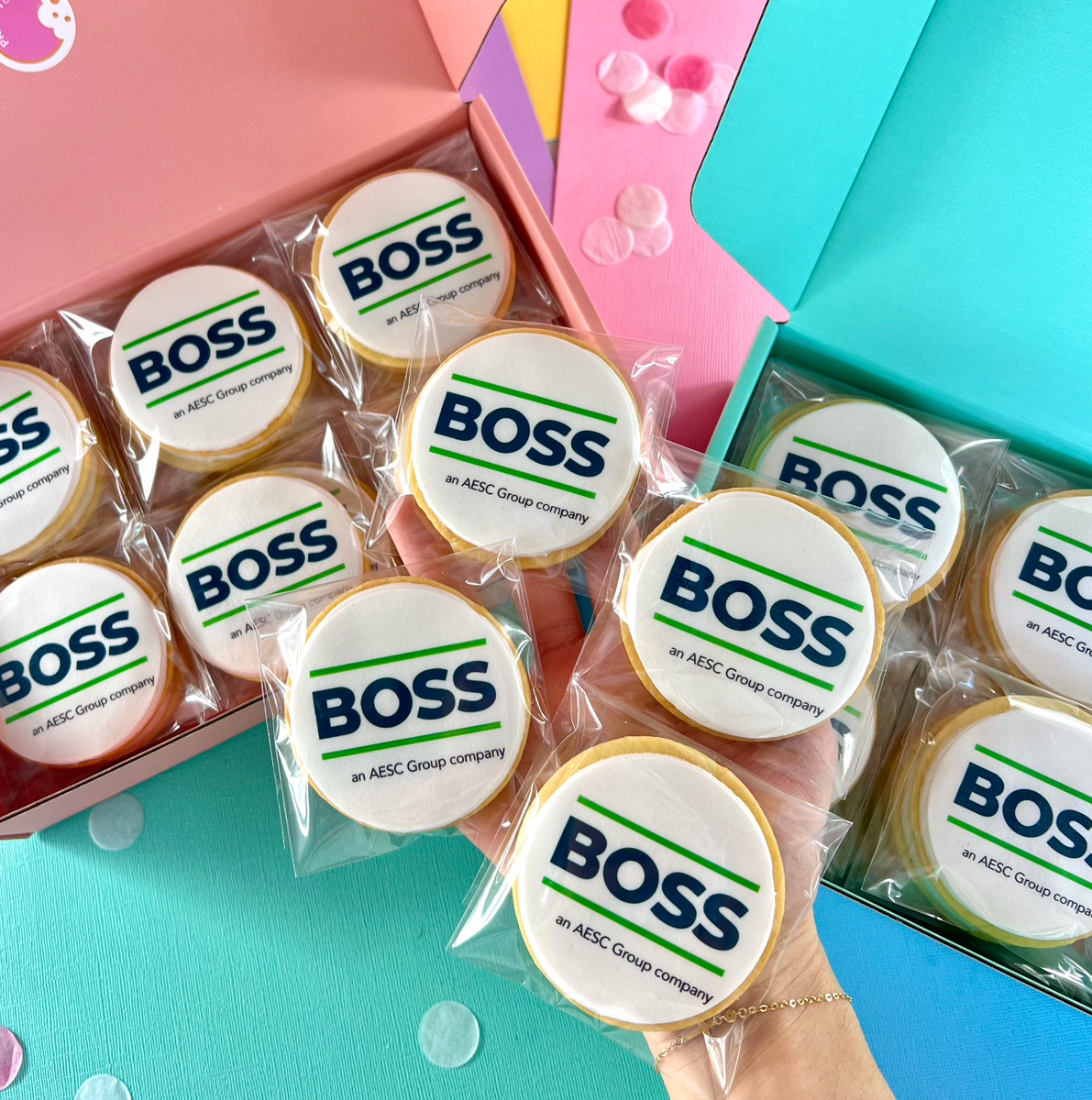 Corporate Logo Cookies - Edible Image/Printed Cookies – Pretty Bites
