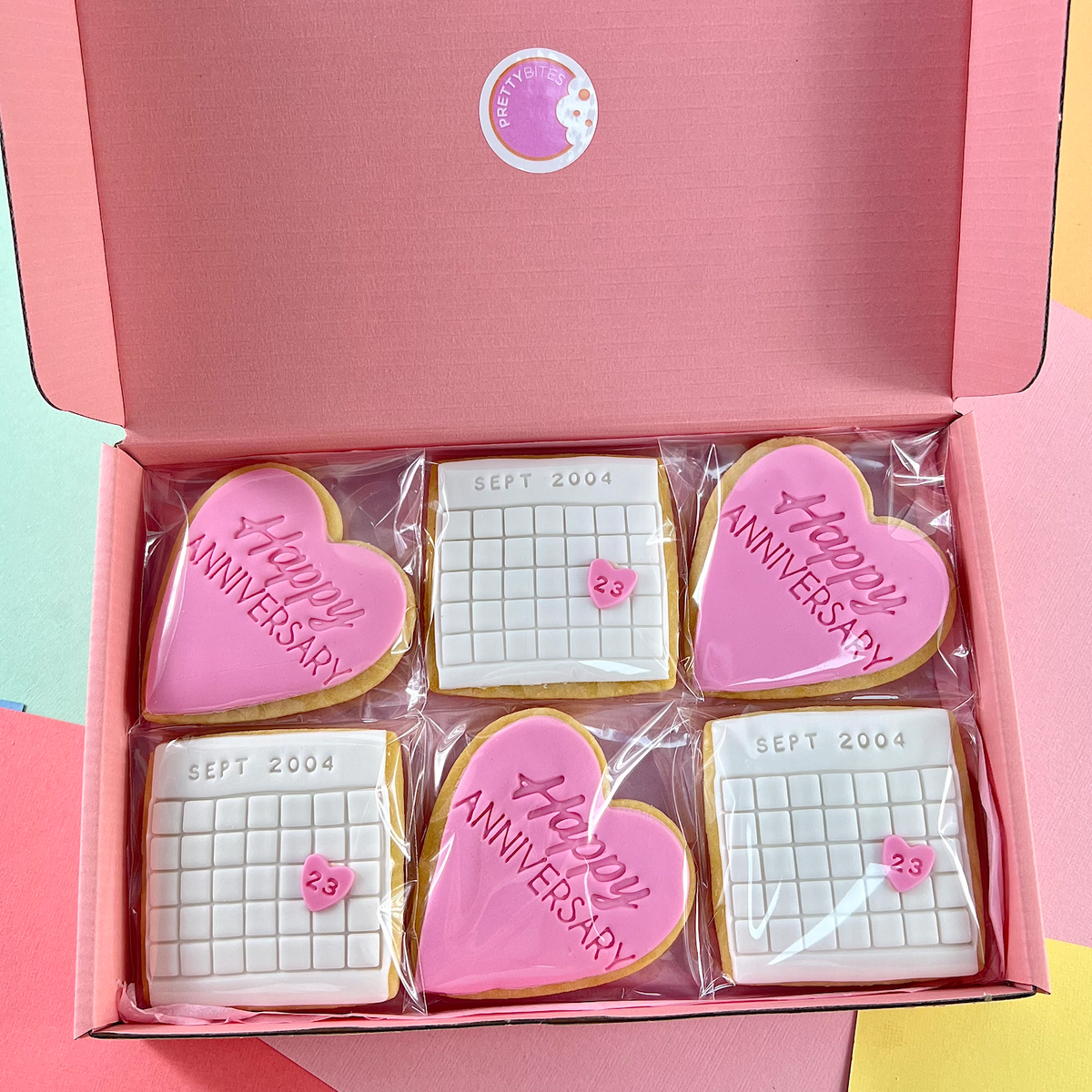 Anniversary Cookie Gift Box – Pretty Bites