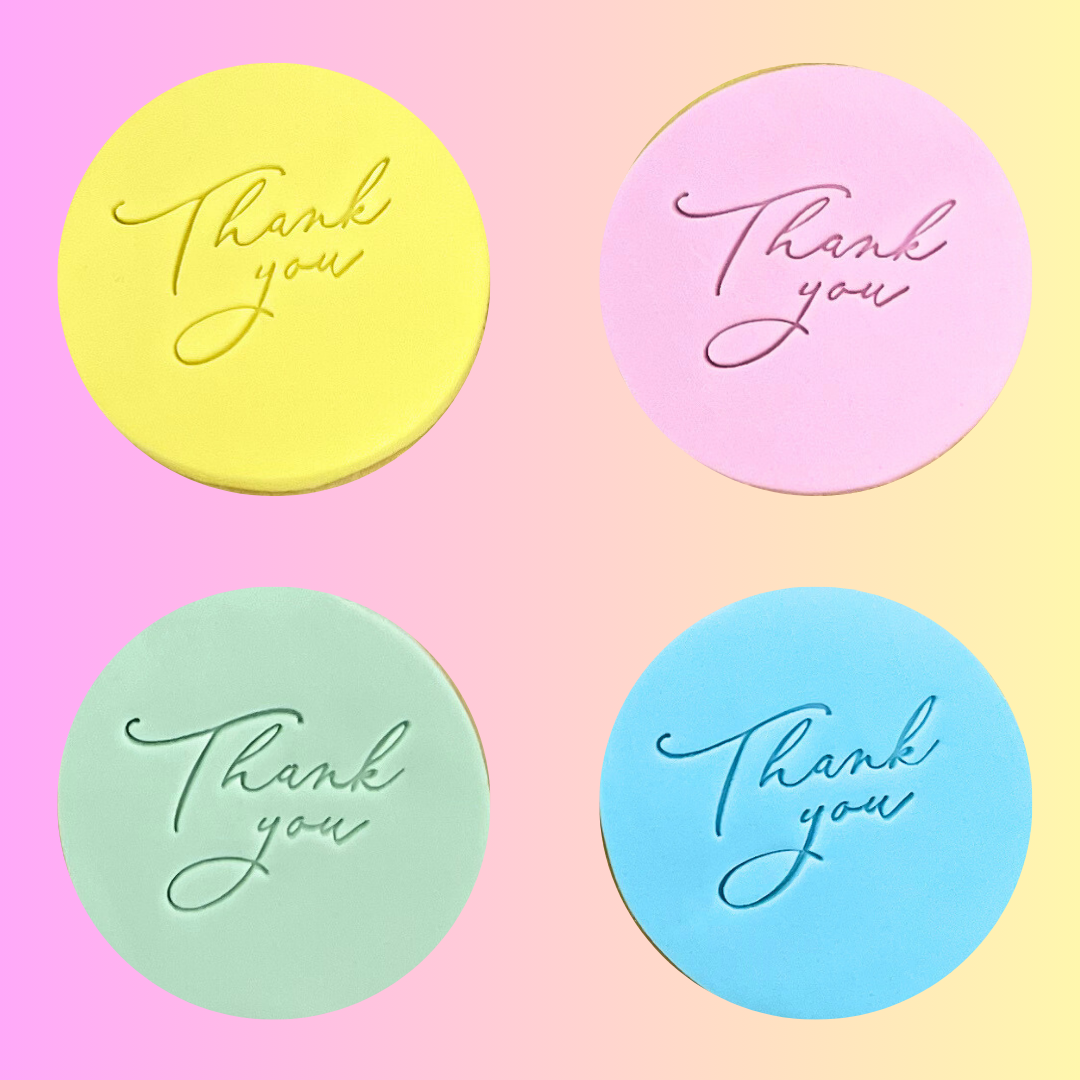 Cursive Thank You Cookies – Pretty Bites