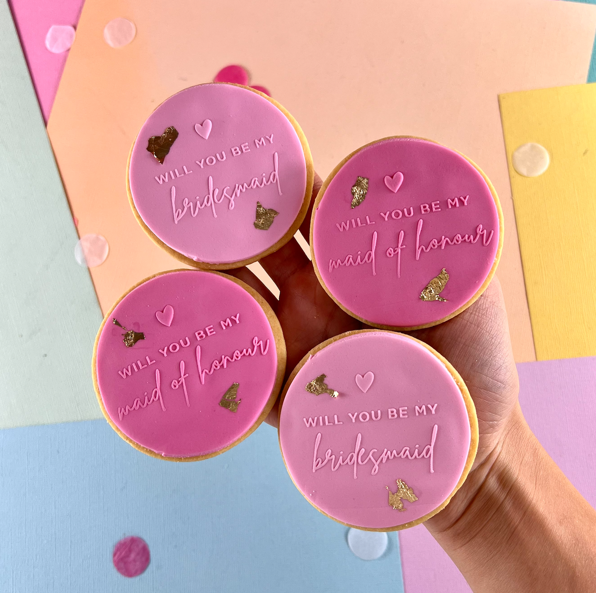 Bridesmaid & Maid of Honour Cookies – Pretty Bites