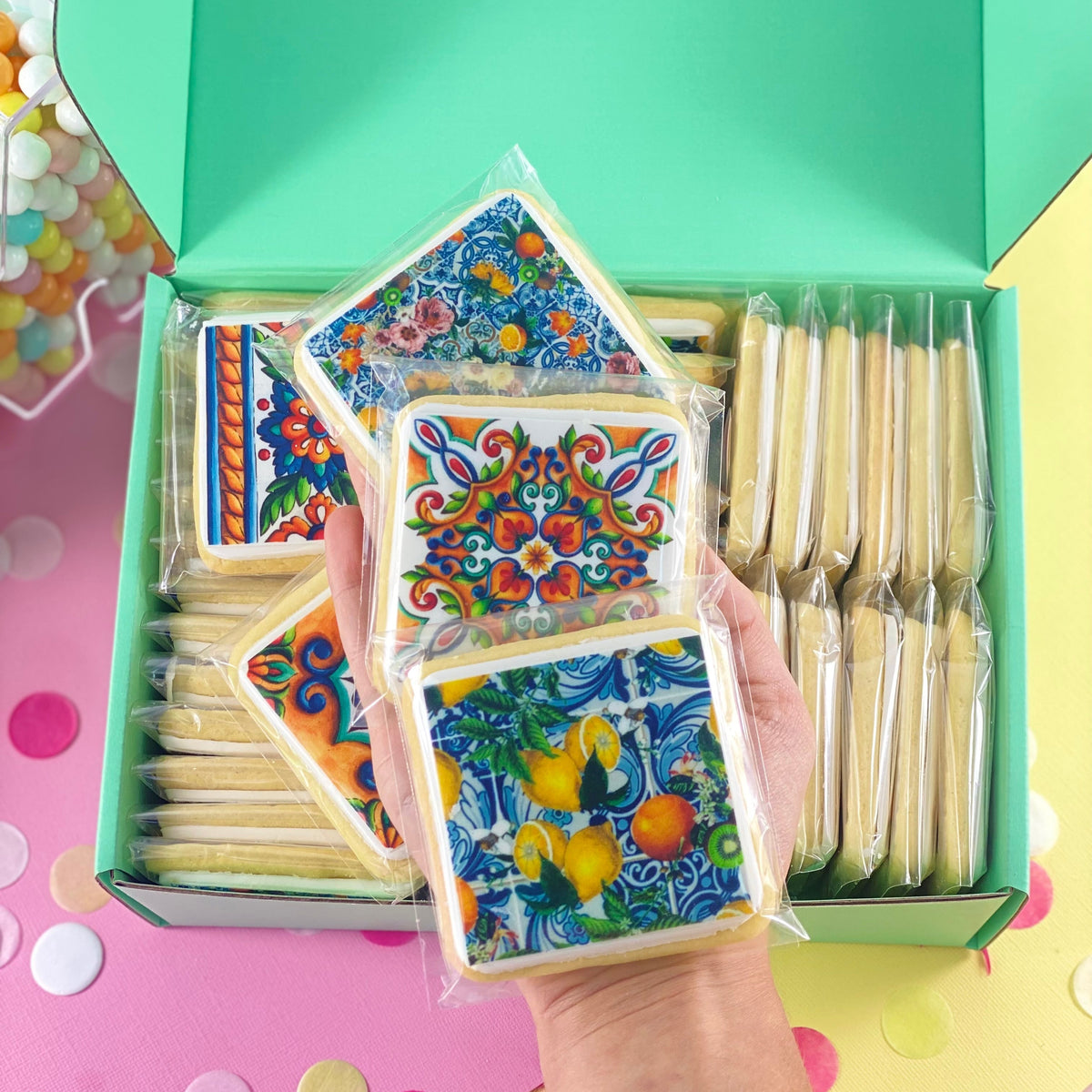 Positano Tile Cookies – Pretty Bites